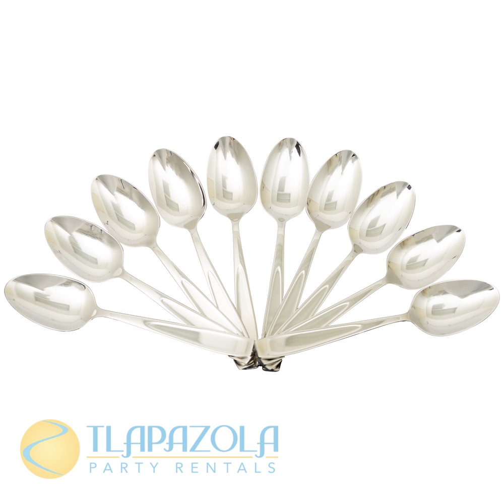 Stainless Steel Teaspoon 10/Set - Tlapazola Party Rentals