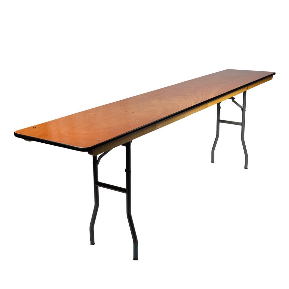 8ft King Wood Table | Tlapazola Event Rentals